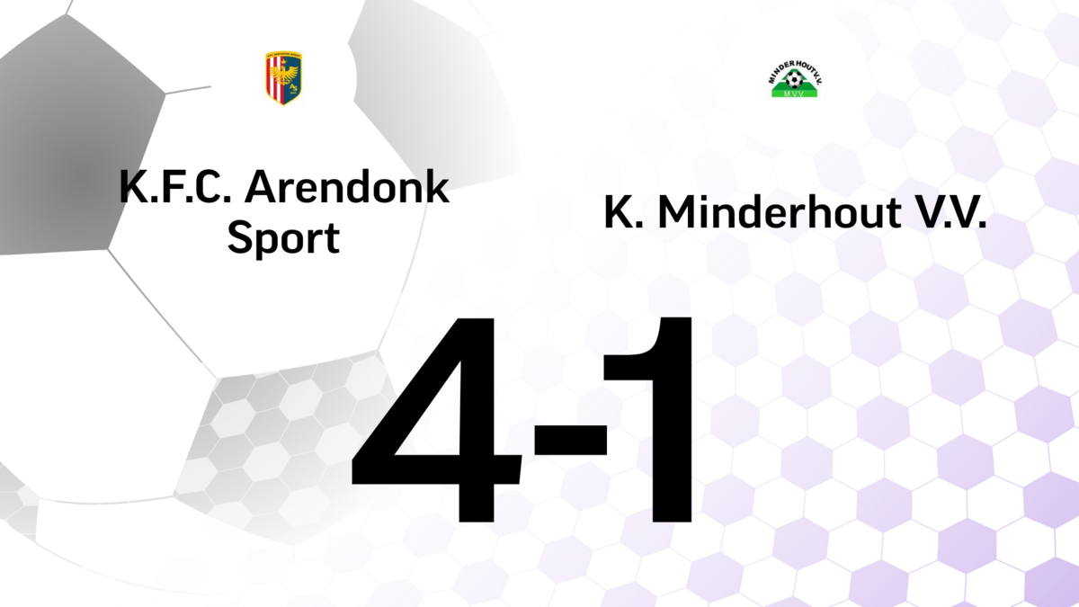 Weergaloze Michiels leidt Arendonk B langs Minderhout | GVA